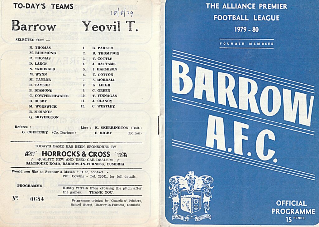 Barrow AFC 1979/80 - Football's Black Pioneers